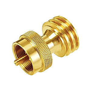 Hooshing Steak Saver Adapter 1lb to 20lb Propane Tank Adapter for Disposable Throwaway Cylinder Designed for BBQ Grill Propane Tree