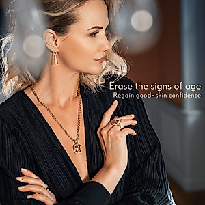 NEWKEY Red Light Therapy Mask for Neck Wrinkle,26 LEDS Red Infrared Light 850nm Neck Line Treatment Device,Wireless LED Neck Mask for Saggy Turkey Crepey Neck