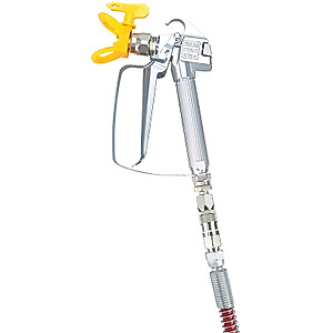 Airless Spray Gun Swivel Joint 1/4-Inch 360 Degrees Rotate Stainless Steel High Pressure Spray Gun Hose Swivel Joint Connector Compatible with Graco Paint Sprayers Hose