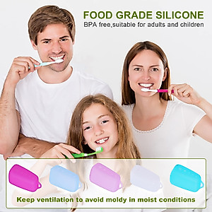 Travel Toothbrush Case, Breathable Toothbrush Travel Containers, Portable Protective Toothbrush Holder Case for Travel, Camping, School, Home, Gym, Vacation (13 Packs)