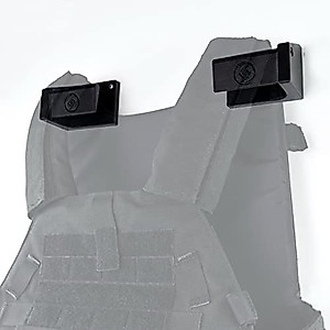 Spartan Mounts Built for Vest and Backpack Display | Holder Hook Hanger Organization | Low Profile Strong Utility Storage | Heavy Duty Rig Hunting Pack Tough Wall Mount Rack Training Defense Gear