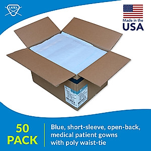 Avalon Papers 813 Standard Gown, Tissue/Poly/Tissue, Blue (Pack of 50)