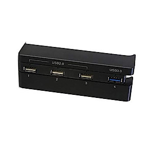 OSTENT Extend 4 USB Hub 2.0 & 3.0 Adapter for Sony PS4 Slim Console Video Games