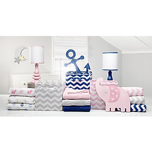 Little Love by NoJo Separates Collection Solid Crib Skirt, Navy