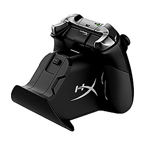 HyperX ChargePlay Duo - Charging Station for Xbox Series X|S and Xbox One Wireless Controllers, Includes Two 1400mAh Rechargeable Battery Packs and Additional Battery Doors
