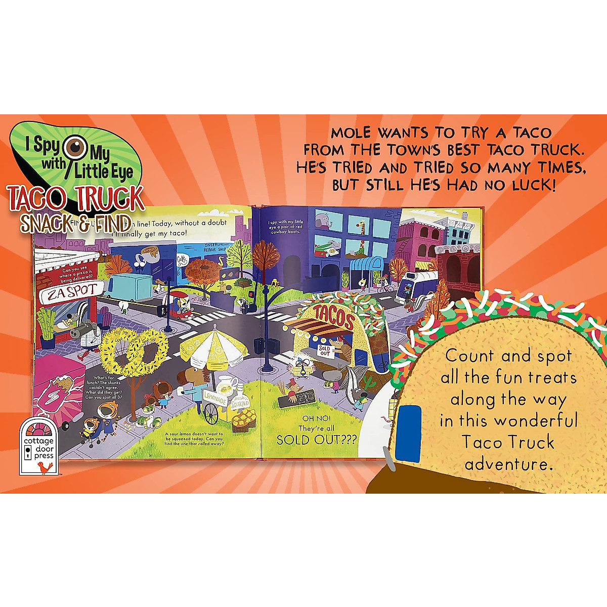 I Spy With My Little Eye Taco Truck Snack & Find - Kids Search, Find, and Seek Activity Book, Ages 3, 4, 5, 6+