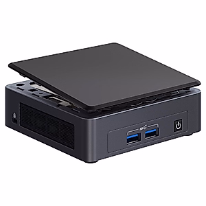 Intel NUC 11 Pro Slim Kit, 11th Gen, Core i7-1165G7, 64 GB DDR4 RAM, 1 TB SSD, RJ-45, WiFi-6,Bluetooth, HDMI, Windows 11 Pro, Mini PC + NPO Cord