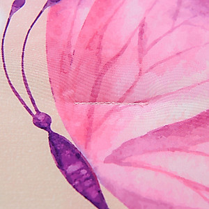 Btargot 3 Piece Purple Butterfly Girls Kids Adults Queen Size Comforter Set, Lightweight Soft All Season Bedding Set with 2 Pillowcases