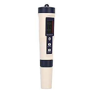 Deosdum 5 in 1 Water Quality Tester Digital PH Salinity Temperature TDS EC Detection Meter Portable Pen Type