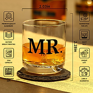 MR and mrs Gifts for Couple - Wedding Gifts for Bride and Groom, Engagement&Bridal Shower Gift,Unique Presents for Anniversary Couple,Married,His and Her