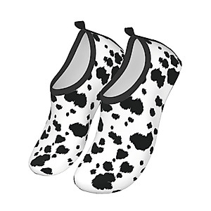 Dalmatian Print Pattern Water Shoes for Men Women Aqua Socks Barefoot Quick-Dry Beach Swimming Shoes for Yoga Pool Exercise Swim Surf