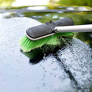 CARCAREZ 10" Flow-Thru Car Washing Brush Head, Green