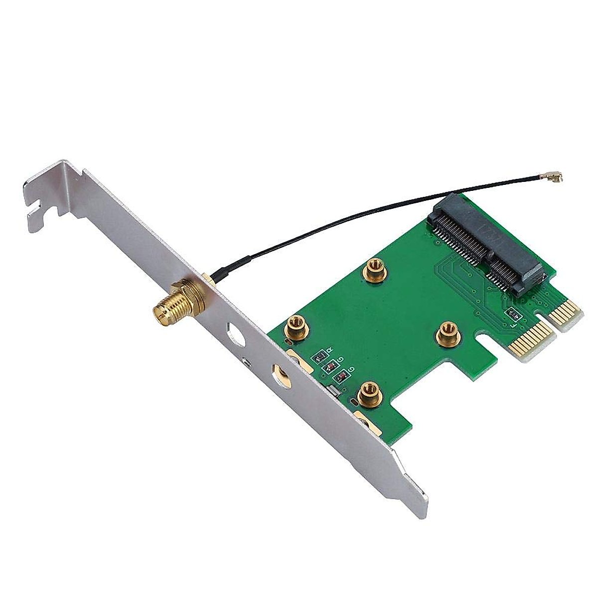 PCIe Network Card, PCI Express to Mini PCI Express Card Adapter, Network Ethernet LAN Mini PCI-E Riser PC to Laptop Network Card Adapter Converter