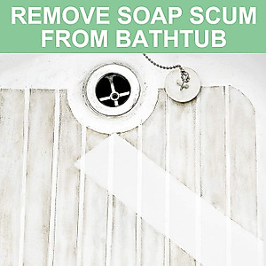 Magic Sponge Eraser 100 Pack Extra Thick and Long Lasting Melamine Sponges in Bulk - Multi Surface Power Scrubber Foam Cleaning Pads - Bathtub, Floor, Baseboard, Bathroom, Wall Cleaner