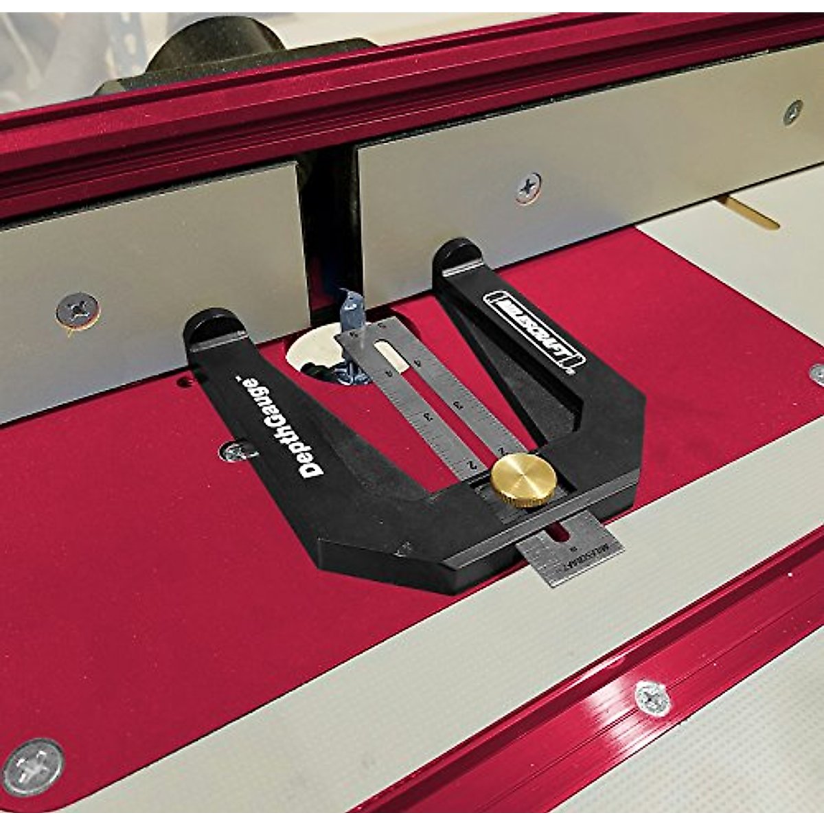 Milescraft 8601 Depth Gauge - Measure, Mark and Locate Depth of Blade or Bit on Table Saws, Router Tables, Routers and More, Woodworking