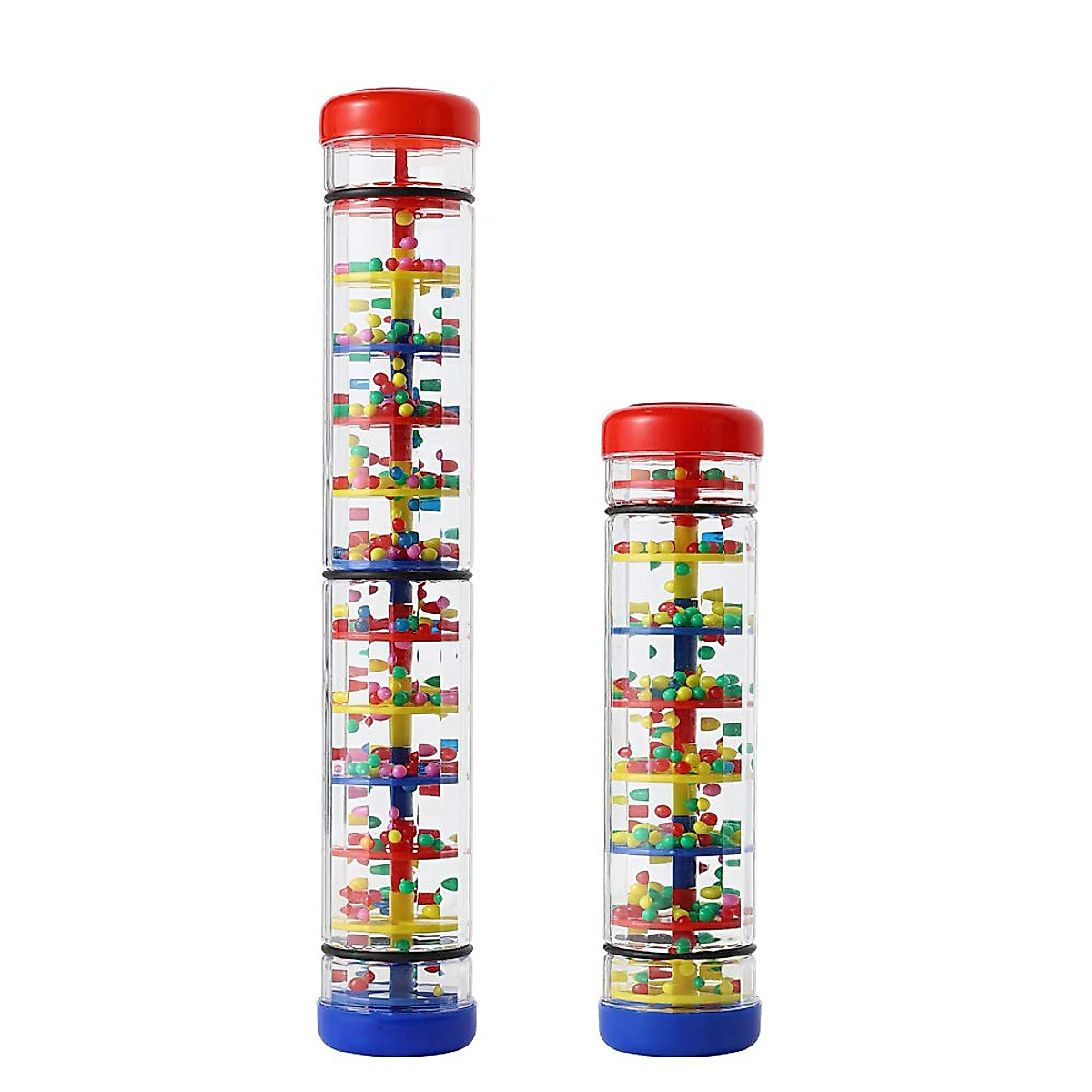 Rainmaker 8 inch Mini Rainstick for Babies Rattle Tube Rain Stick Shaker Music Sensory Auditory Instrument Toy for Baby Child Girl (8 inch)