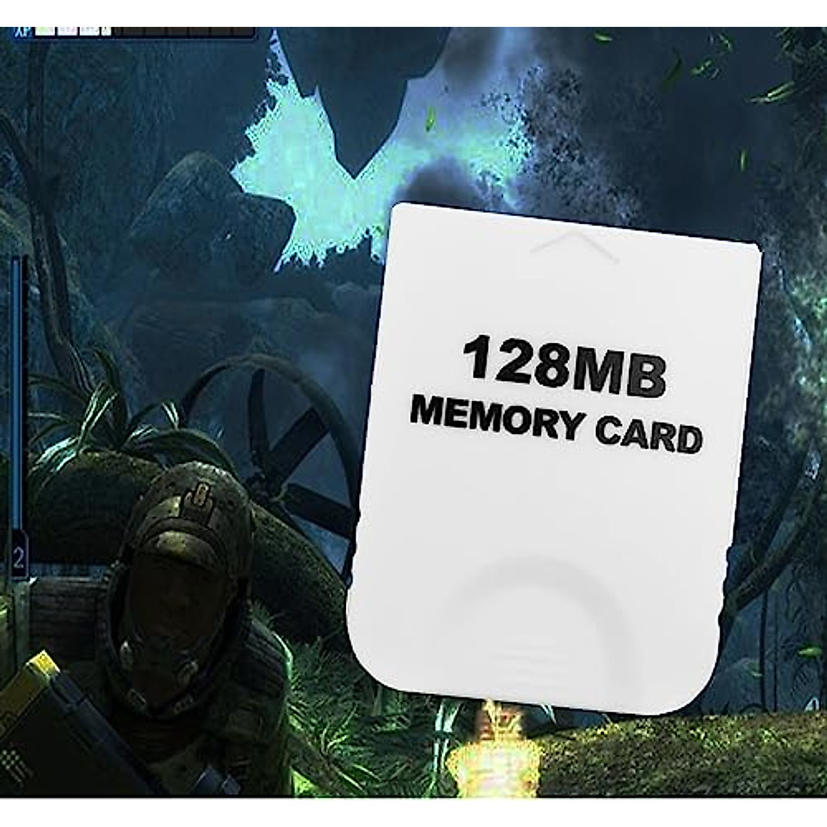 Hyamass 128MB(2043 Blocks) High Speed Gamecube Storage Save Game Memory Card Compatible for Nintendo Gamecube & Wii Console Accessory Kits - White