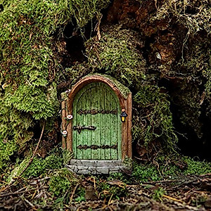 Top Collection Mystical Green Fairy Door