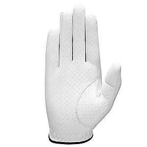 Callaway Men's Opti Flex Golf Glove, White, Medium, Worn on Left Hand
