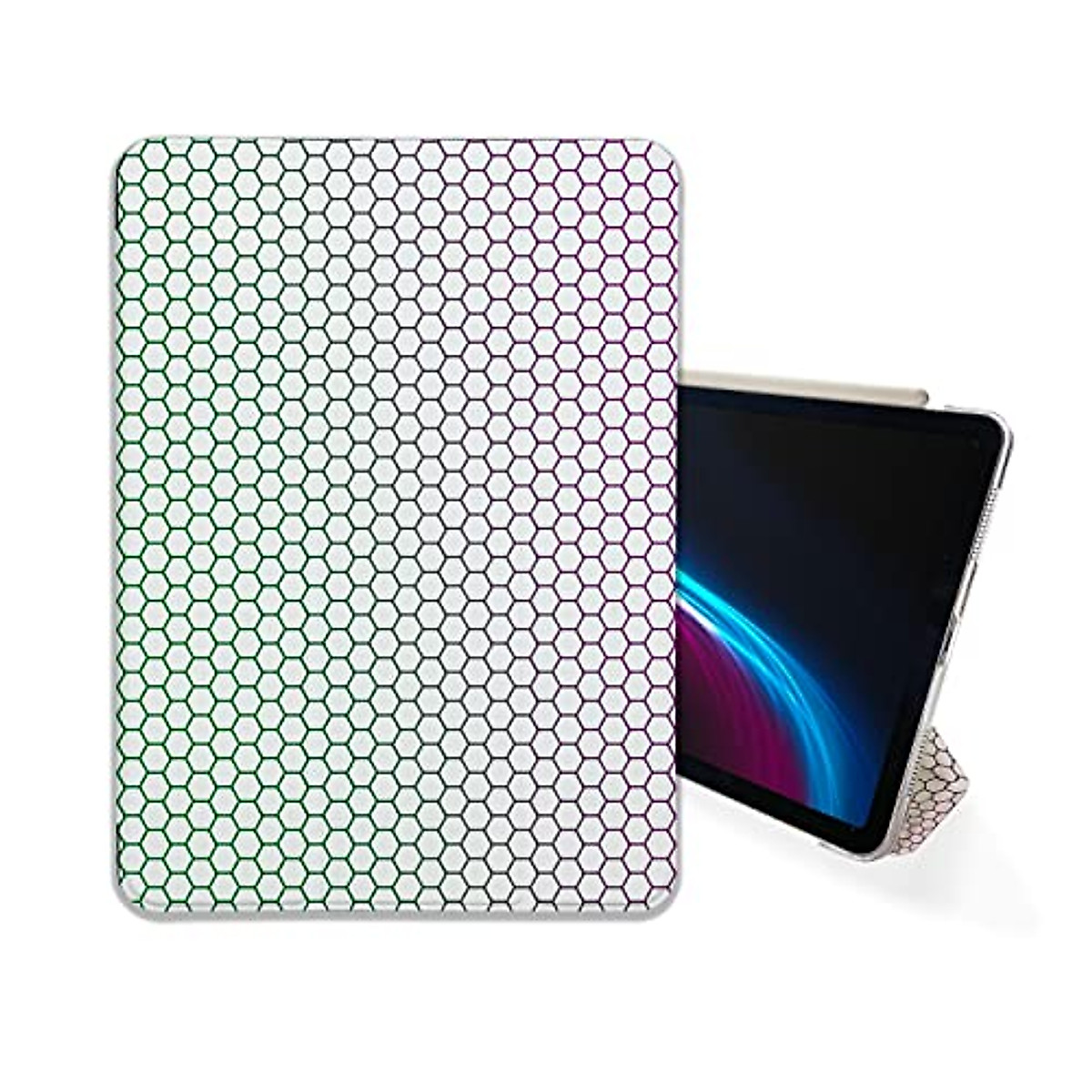 Cute Colorful Geometric Shapes case Compatible with iPad Mini Air Pro 7.9 8.3 9.7 10.2 10.9 11 12.9 inch Pattern Cover New 2022 2021 Trifold Stand 3 4 5 6 7 8 9 Generation 496 (8.3 Mini 6)
