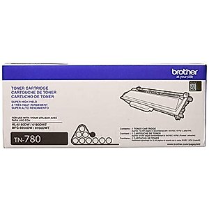 Brother TN-780 DCP-8250 HL-6180 MFC-8950 Toner -Cartridge (Black) in Retail Packaging