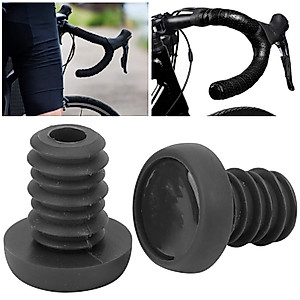 Keenso 22.2mm Bicycle Handlebar End Plugs, Mountain Bike Handlebar Grips Bar End Plugs for Handlebar