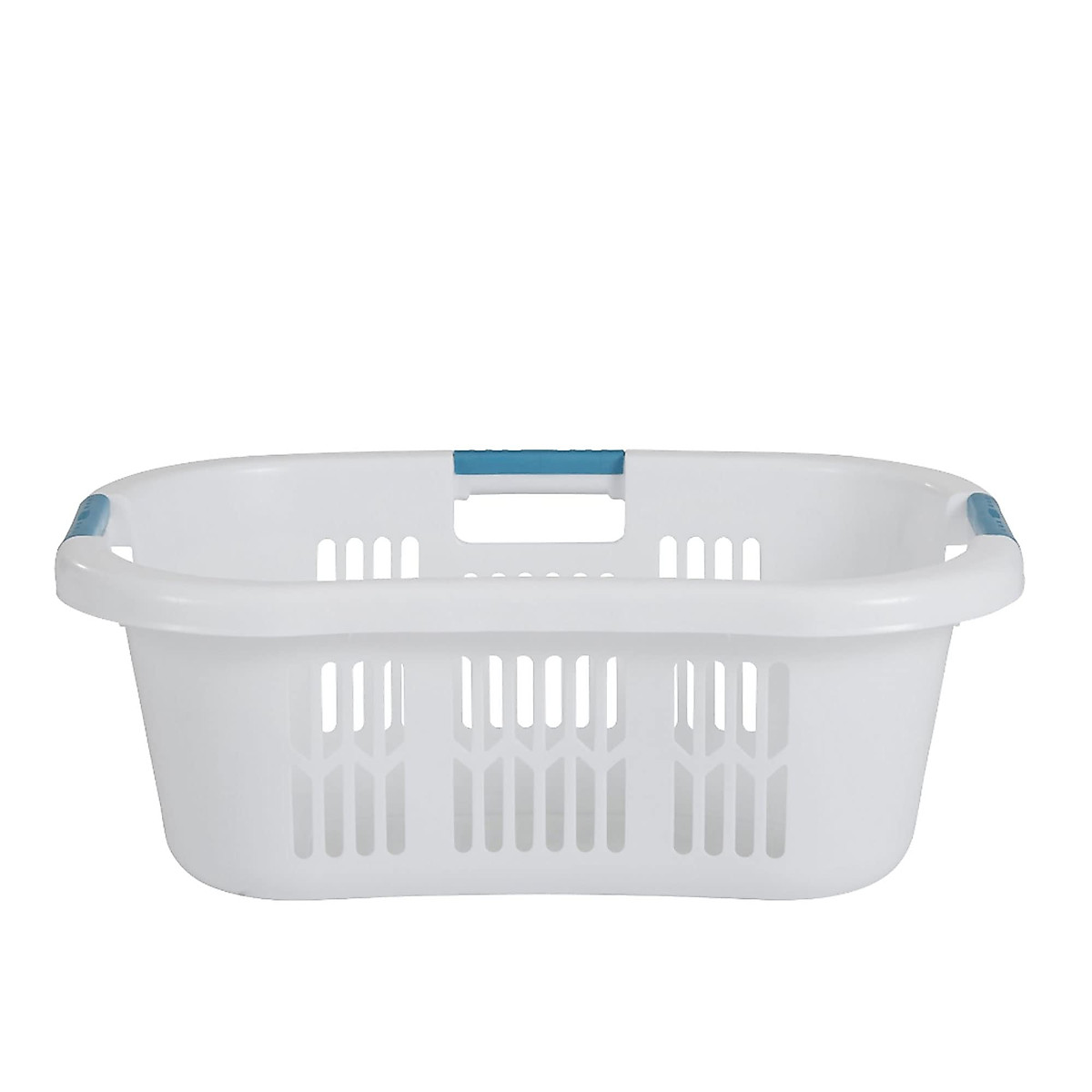 Rubbermaid Laundry Basket, XL Hip-Hugger Basket, 2.1-Bushel, White, Laundry, Storage, Bathroom, Bedroom, Home Closet Clothes Basket
