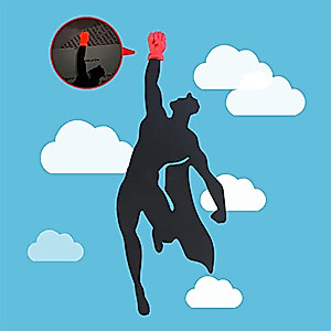 Creative Glow in The Dark Luminous Bookmark Fun Book Mark Party Favors for Kids Boys Girl Teens(Superhuman))