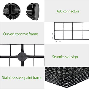 FUNLAX Cube Storage Shelf, 9 Wire Closet Storage Cubes Closet Organizers and Storage Sturdy Metal Bathroom Storage Book Shelf Clothes Organizer