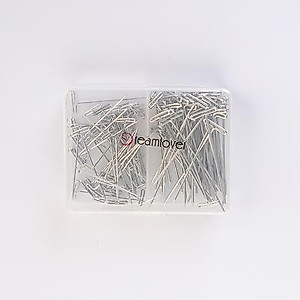 Dreamlover Straight Sewing Pins, T Pins for Mannequin Wig Head, Blocking Pins, Long Push Cubicle Pins, Straight Pins with Large Heads, 100 Pieces, 1.5 Inches and 2.0 Inches