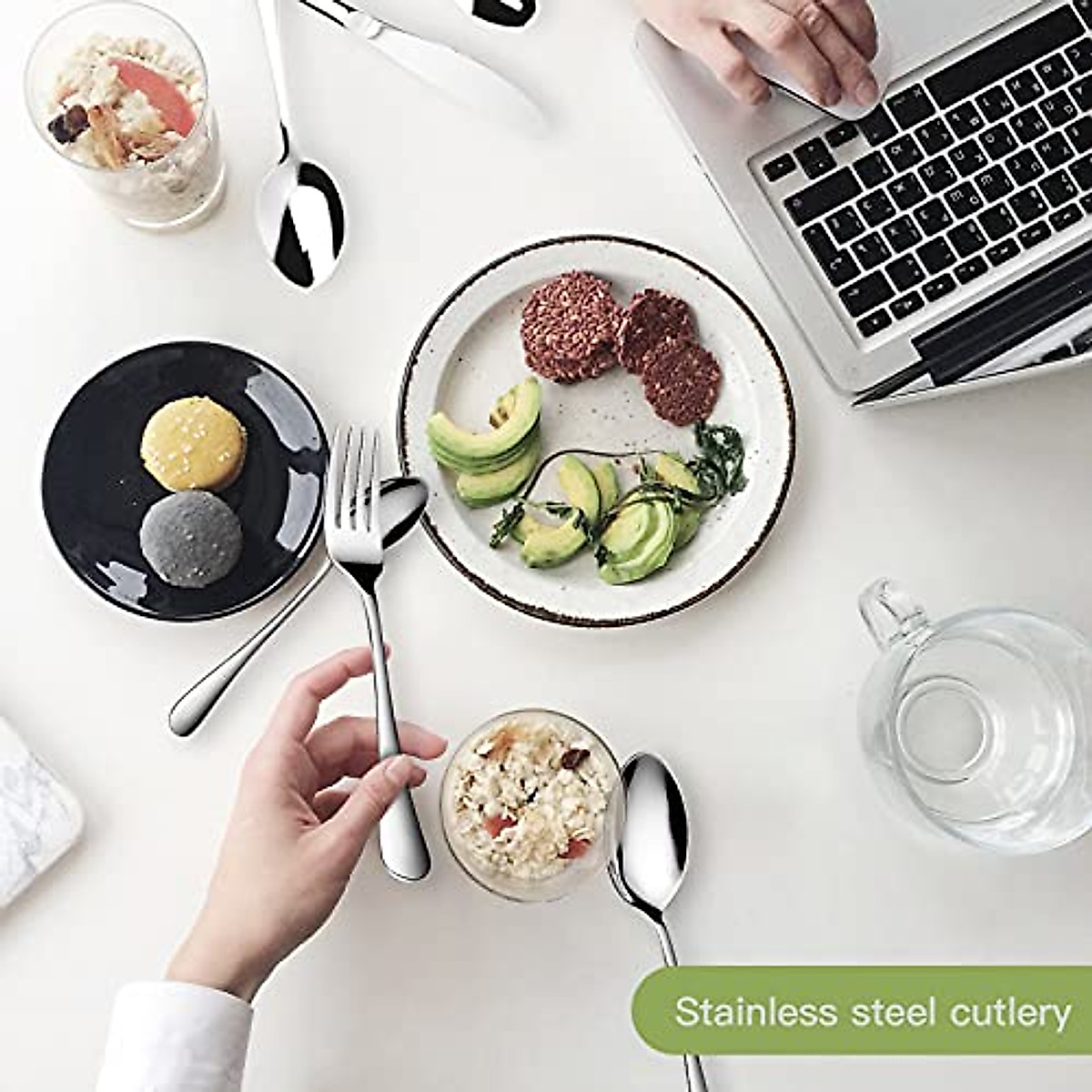 MJIYA Dinner Forks Silverware Set, Dominion Heavy Duty Forks, Stainless Steel Salad Forks Multipurpose Use for Home, Kitchen or Restaurant (MIX)