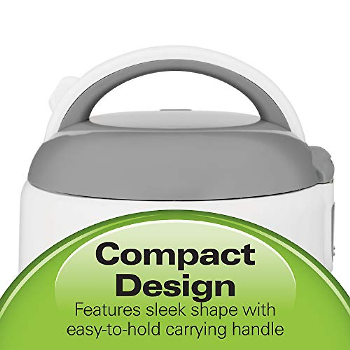 Hamilton Beach Mini Rice Cooker & Food Steamer, 8 Cups Cooked (4 Uncooked), With Steam & Rinse Basket, White (37508)