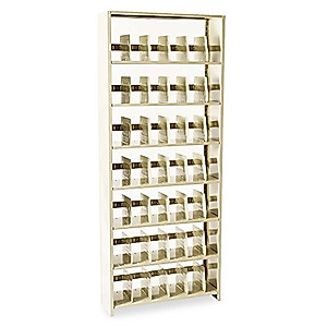 Tennsco Snap-Together Steel Seven-Shelf Closed Starter Set, 36w X 12d X 88h, Sand