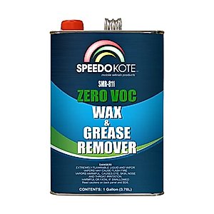 Speedokote Zero VOC Wax and grease remover solvent based 0 voc pre-cleaner SMR-811, Gallon