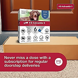 K9 Advantix II XL Dog Vet-Recommended Flea, Tick & Mosquito Treatment & Prevention | Dogs Over 55 lbs. | 6-Mo Supply