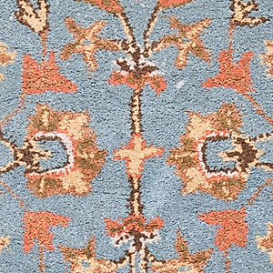 SAFAVIEH Heritage Collection Area Rug - 9' x 12', Blue & Blue, Handmade Traditional Oriental Wool, Ideal for High Traffic Areas in Living Room, Bedroom (HG969A)