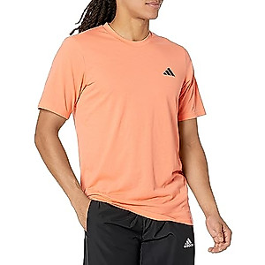 adidas Men's Essentials Feel Ready Training T-Shirt, Coral Fusion/Black, Large