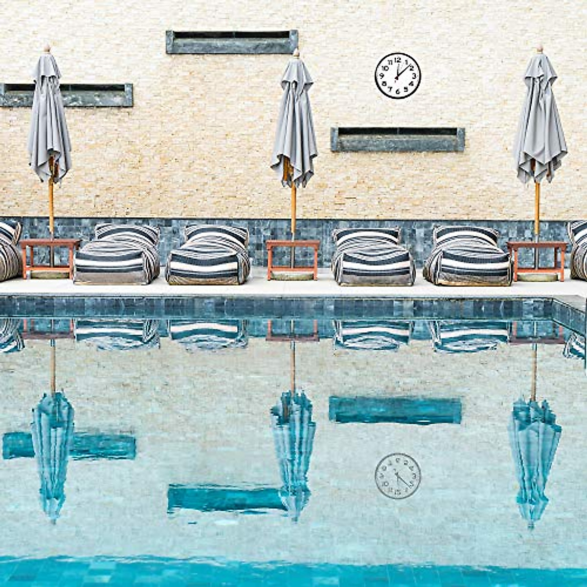 The Ultimate Wall Clock - 14" Atomic, Black, Easy to Read, Perfect for Home, Office, School, Indoor / Outdoor