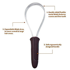 BOTH WINNERS Dual-Sided Shedding Blade with Stainless Steel Blade De-Shedding Tool for All Dog Coat Types- Soft Touch Grip (Burgundy)