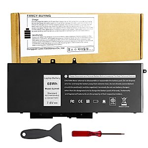 Fancy Buying 68W GJKNX Laptop Battery for Dell Latitude 5480 5580 5280 5288 5290 5488 5490 5491 5495 5590 5591 E5480 E5580 E5490 E5590 Precision 15 3520 3530 DY9NT 0DY9NT GD1JP 0GD1JP 5YHR4 451-BBZG
