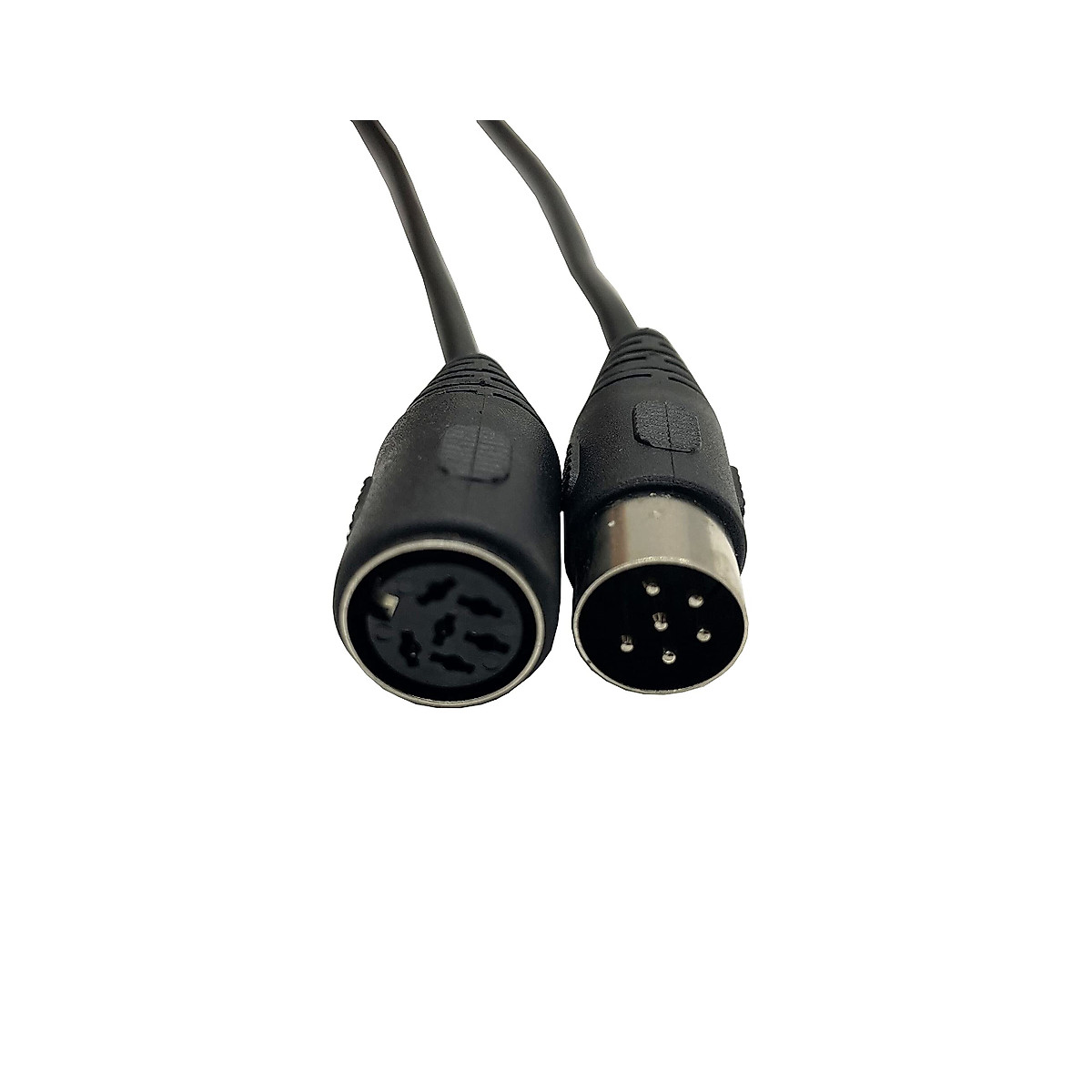 Dafensoy MIDI Cable, 6 Pin DIN MIDI Male to Female Extension Adapter Cord, for Microphone Recording, Mixing, and More (1.5M/5Ft)