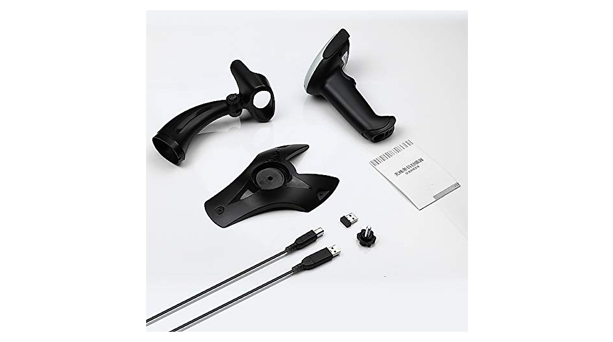 Eyoyo Wireless 2D QR Barcode Scanner w/Stand & 3-in-1