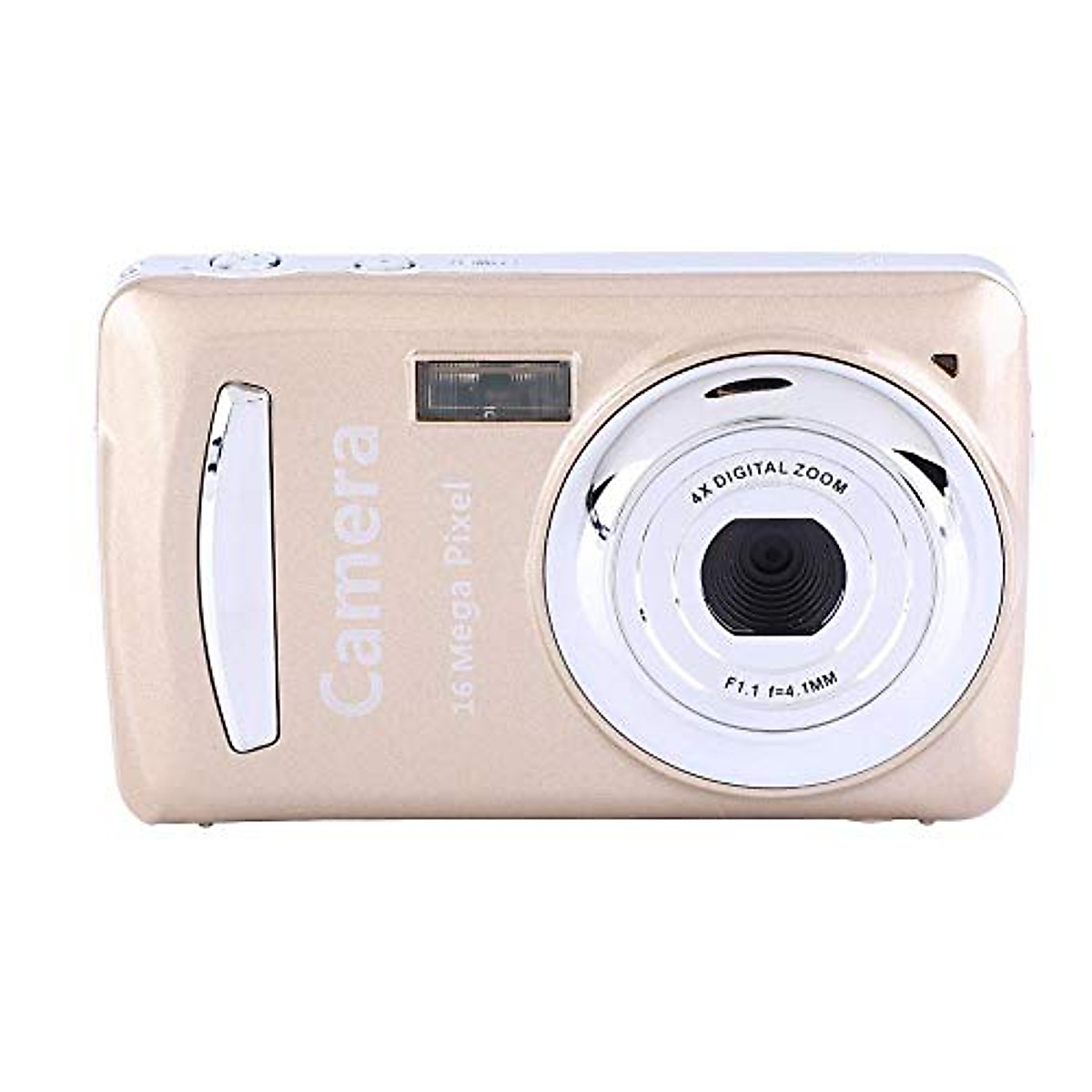 Lightweight and Durable 4X Mini Zoom Outdoor Camera with Fill Light Sturdy Beach Camping Camera(Golden)