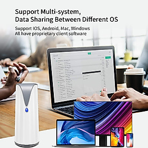 SSK Bundles 4TB Personal Cloud, Network Attached Storage Support Auto-Backup,Home Office Storage NAS 1TB Personal Cloud External Wireless Hard Drive Portable NAS Storage with WiFi Hotspot