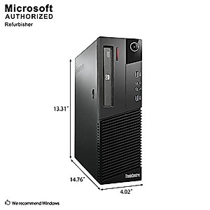 lenovo ThinkCentre M93P Small Form Business High Performance Desktop Computer PC - Intel Core I5-4570 3.2G,8G RAM DDR3,240G SSD,DVD-ROM,WIFI, Windows 10 Professional) (Renewed)