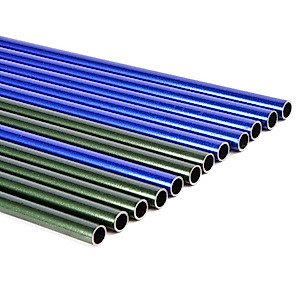 ZSHJGJR Archery 30 Inch Carbon Arrow Shafts 500 Spine ID 6.2mm Carbon Bare Shafts for Compound Bow Recurve Bow 6/12pcs (blue, 24)