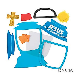 Jesus Lights The Way Tissue Acetate Sign - Crafts for Kids and Fun Home Activities