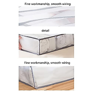 QRTU Washable Wardrobe Clothes Organizer, Jeans Compartment Storage Box,Foldable, Easy To Clean,Save Space Closet ?Drawer Organizer ,for Legging T-Shirt Underwear Socks. (Bra storage box)