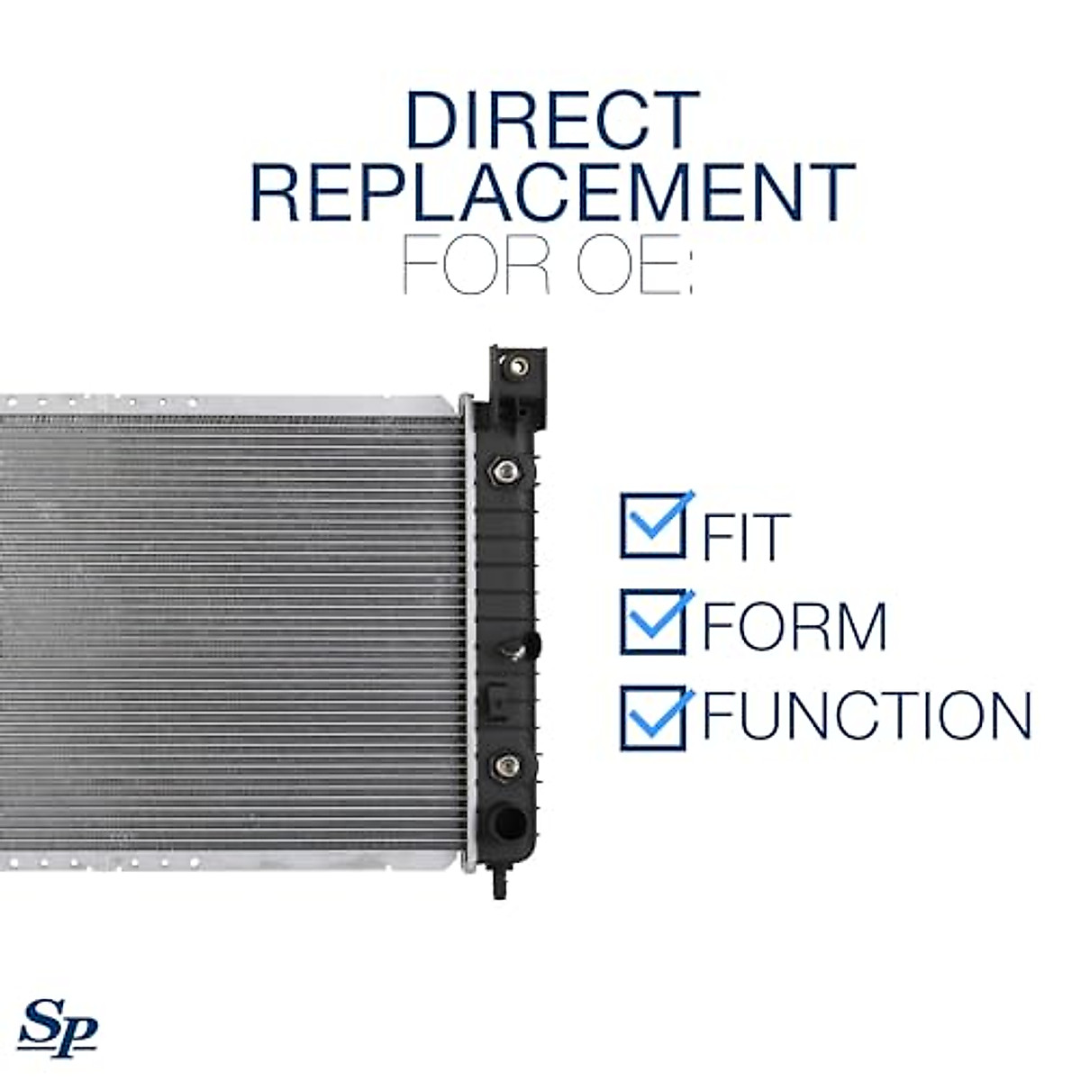 Spectra Premium CU2334 Radiator With TOC, Without EOC -28-1/4" Core Compatible With Chevrolet Silverado, GMC and Cadillac