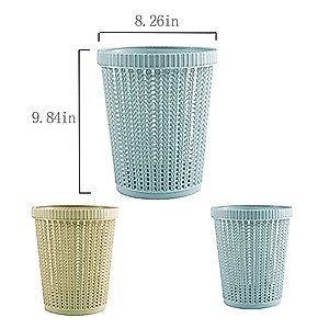 Hosaire Waste Basket Trash Can Kitchen Waste Basket with Cover for Bathroom Home Office Dorm Kids Room 1 Pcs